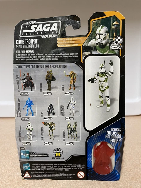 CLONE TROOPER 442ND Siege Battalion #057 Star Wars Saga Collection Ep ...