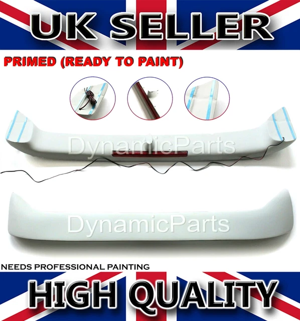 REAR ROOF SPOILER With Light For Ford Transit Mk7 2006-2013 (Primed) £ ...