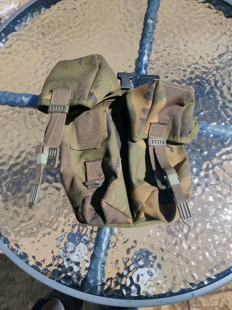 BRITISH ARMY PLCE Universal Ammunition / Double Magazine Pouch DPM ...