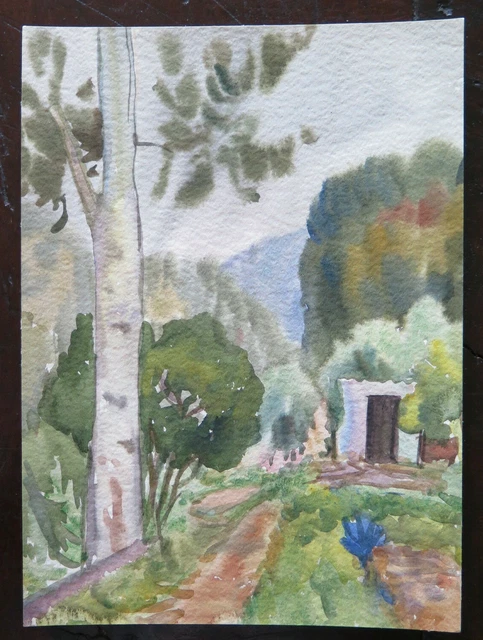 CROQUIS STUDIO PRÉPARATOIRE Pour tableau Peinture Aquarelle Vintage P14 EUR 27,50 - PicClick FR