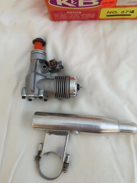 VINTAGE K&B MODEL Engine No. 6712 VECO .19 in Original Box with papers ...