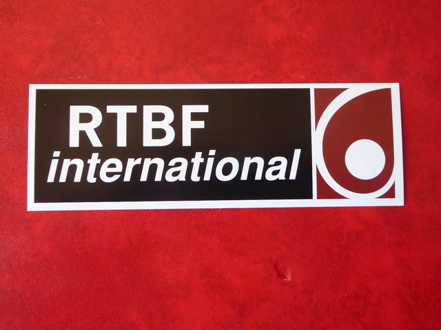 BELGIQUE - AUTOCOLLANT RTBF International - radio sticker - ondes ...