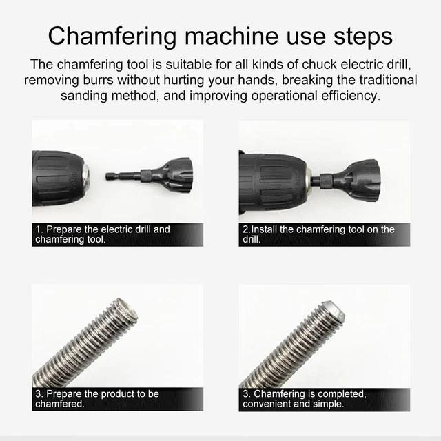 EXTERNAL CHAMFER DEBURRING Tool High Hardness Professional Burr Removal ...