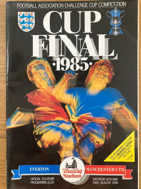 FOUR FA CUP Final Programmes 1983 1985 1986 and 1988. Good Condition £4 ...