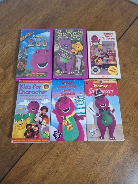 BARNEY VHS LOT of 6 - Great Adventure - Barney Goes To School,kids For ...