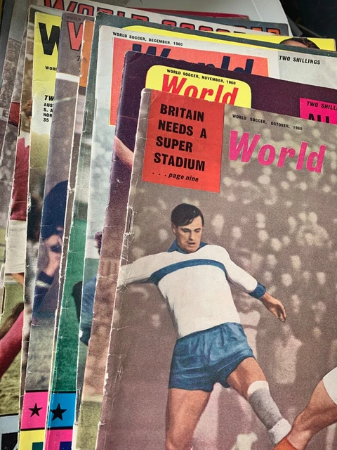 WORLD SOCCER- VINTAGE 1960s Football Magazine (select issues from list ...