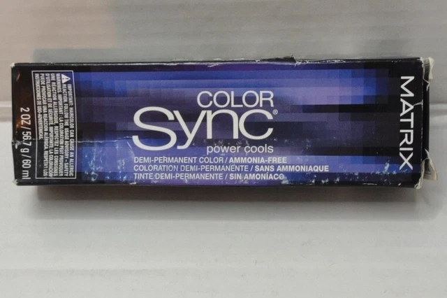 NEW MATRIX COLOR Sync Power Cools Demi Permanent Color 2oz Medium Brown ...