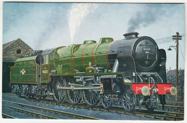 CLASS 7P STEAM Railway Locomotive #46125 3rd Carabinier - old Ian Allan ...