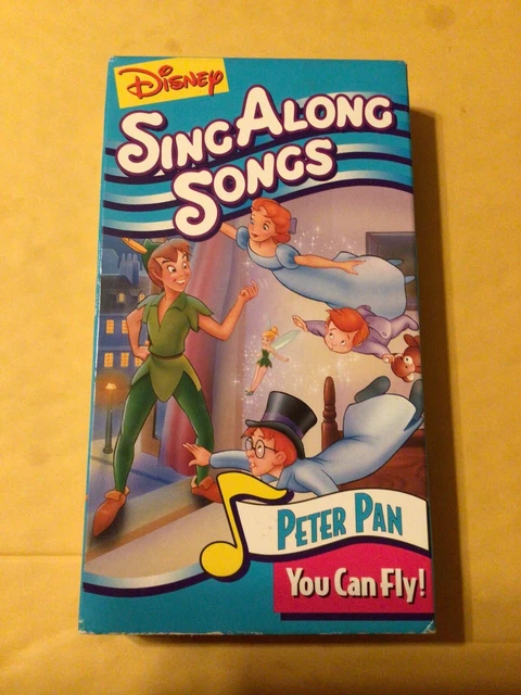 DISNEYS SING ALONG Songs Peter Pan: You Can Fly VHS Tape 1993 Rare ...