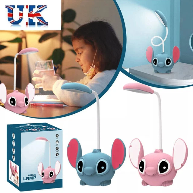 DISNEY STITCH KIDS LED Desk Lamp Children Lilo &Stitch Sharpener Light ...