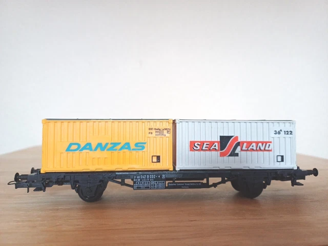 LIMA, HO, CONTAINER Wagon With Containers, Model Railway £14.89 ...