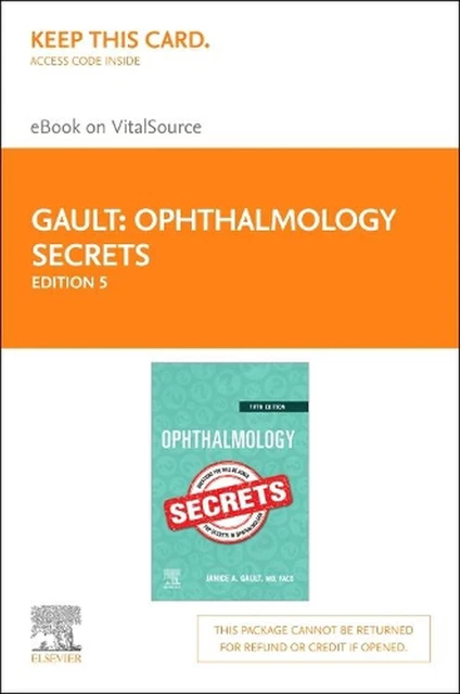EBOOK ELSEVIER SECRETS d'Ophtalmologie en couleur sur Vitalsource ...
