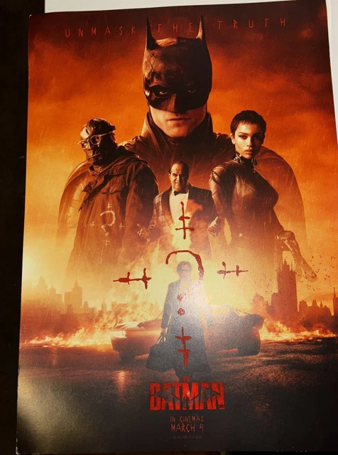 CINEWORLD EXCLUSIVE THE Batman A3 Poster 2022 £6.00 - PicClick UK