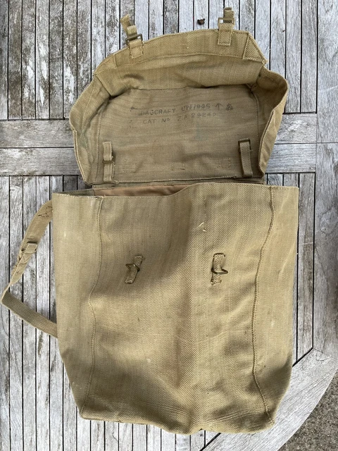 WW2 BRITISH ARMY ORIGINAL 1945 MINE DETECTOR BACK PACK Vgc £45.00 ...