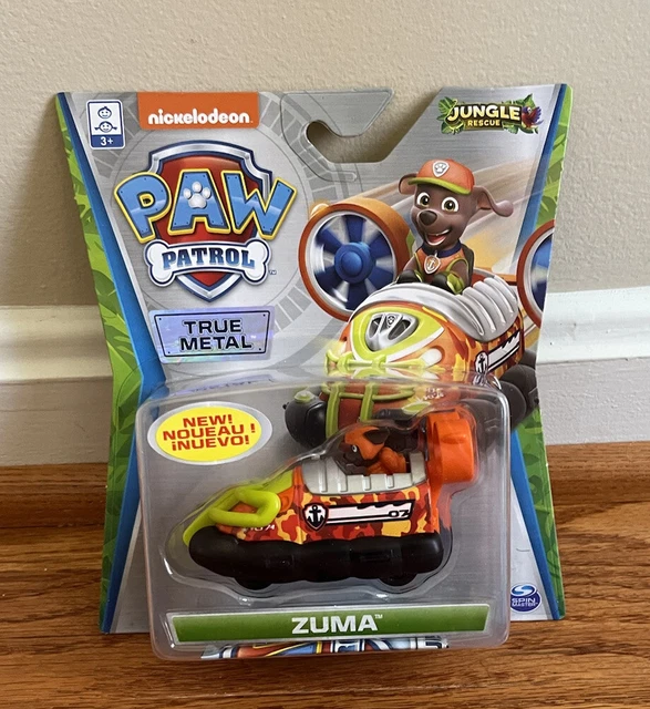 PAW PATROL TRUE Metal Die-Cast Character Zuma Jungle Rescue RARE NEW ...
