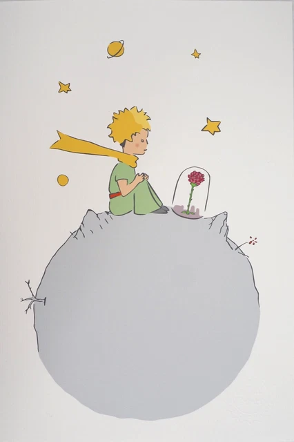 ANTOINE DE SAINT-EXUPERY : Le Petit Prince et la rose - LITHOGRAPHIE ...