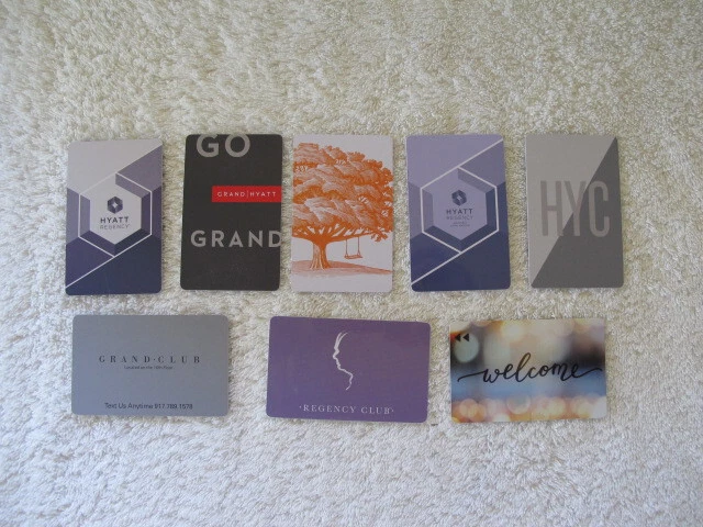 HYATT REGENCY, CENTRIC, Grand, New York, London Key Cards - Set Of 8 ...