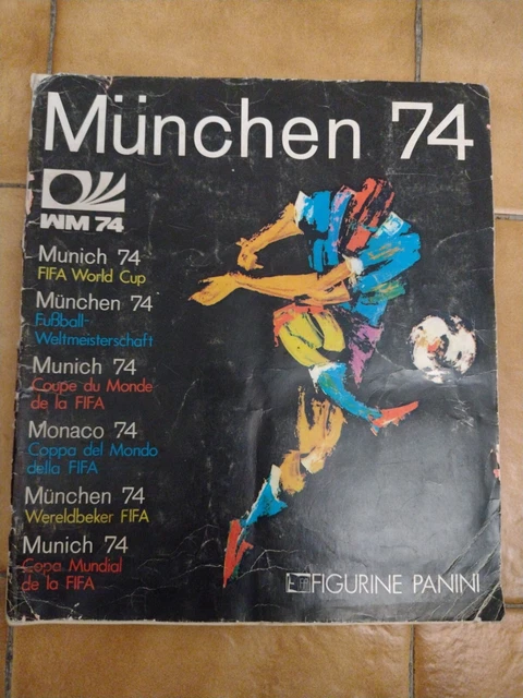 ALBUM PANINI WORLD CUP MUNCHEN 74 originale complete stickers album ...