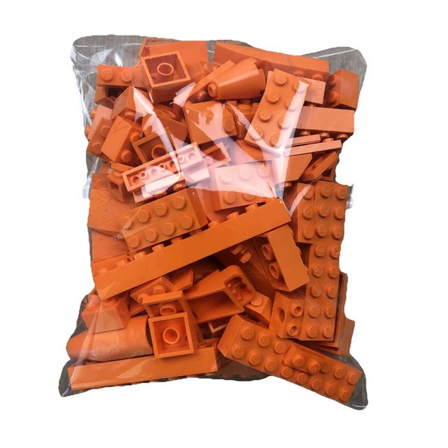 LEGO BLOCKS BRICKS 200g Orange Clean Genuine $14.00 - PicClick AU