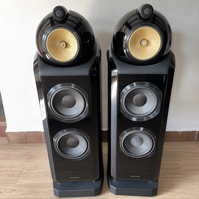 B&W BOWERS AND Wilkins 802 Diamond D2 Speakers - Piano Black Gloss £ ...