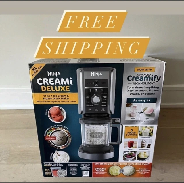 NINJA CREAMI DELUXE 11-in-1 NC501 Ice Cream & Frozen Treat Maker ...