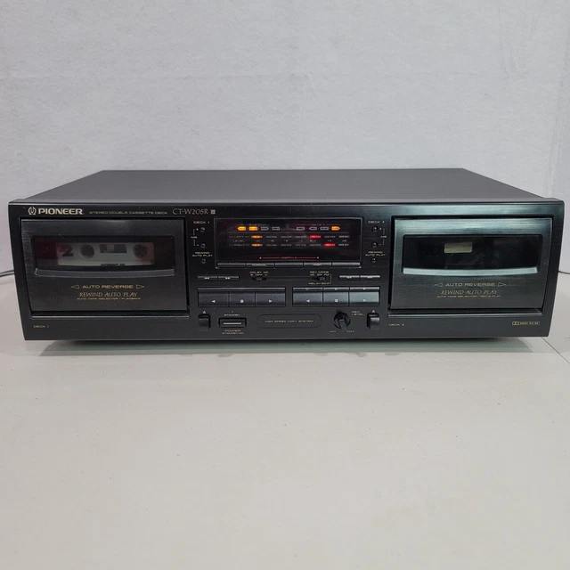 PIONEER CT-W205R DUAL Stereo Cassette Player Auto Reverse Dolby Tested ...