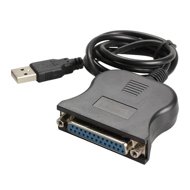 USB-ZU-25-LOCH-PARALLELKABEL DB25-SCHNITTSTELLE IEEE 1284 Drucker USB2 ...