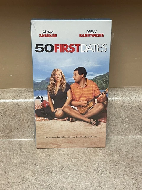 50 FIRST DATES (VHS, 2004, Adam Sandler and Drew Barrymore Sealed Brand ...