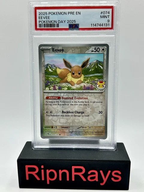 2025 POKEMON PRE En-Prismatic Evolutions Pokemon Day 2025 #074 Eevee ...