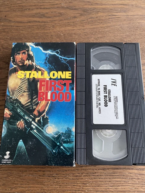 BANDE VIDÉO RARE Oop Rambo First Blood Vhs Sylvester Stallone Carolco ...
