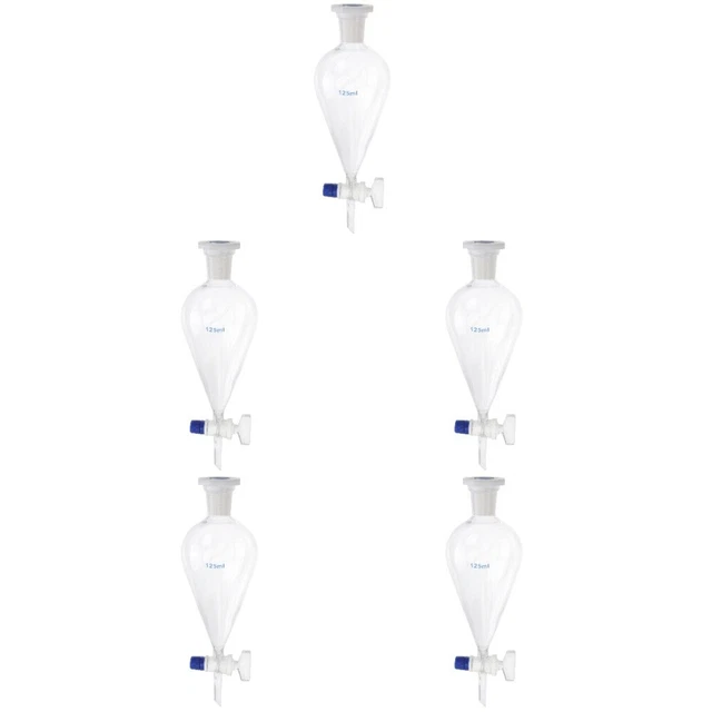 5X EXTRACTION FUNNEL Cylindrical Separatory Funnel £68.13 - PicClick UK