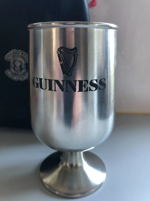 VINTAGE COLLECTABLE CROWN & Rose Cast Pewter Guinness Branded Half Pint ...