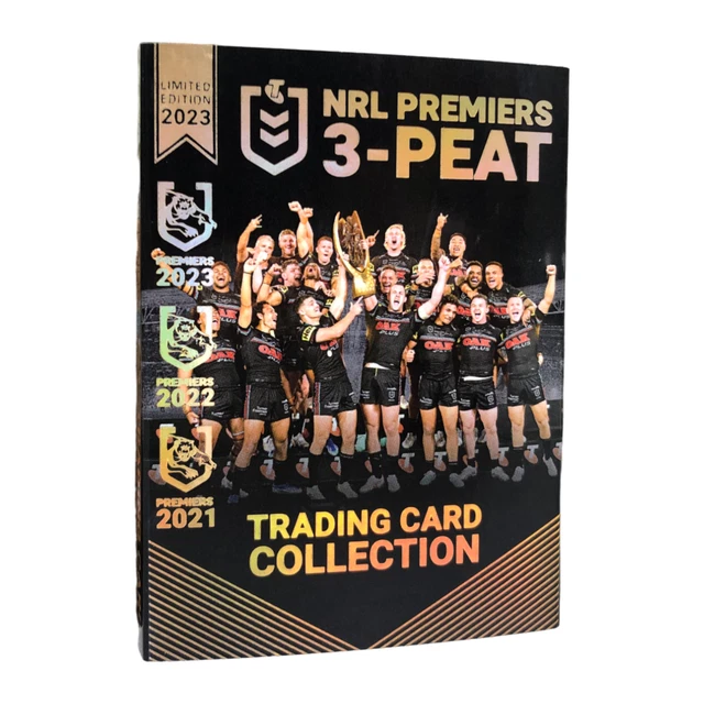 NRL RUGBY 2023 NRL Premiers Penrith Panthers 3-Peat Signed Trading Card ...
