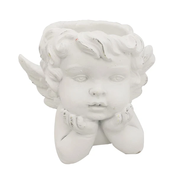 VIMIN BOX VASE Ange Avec Visage Parmi Les Mains Et Ailes En H 24 CM L ...