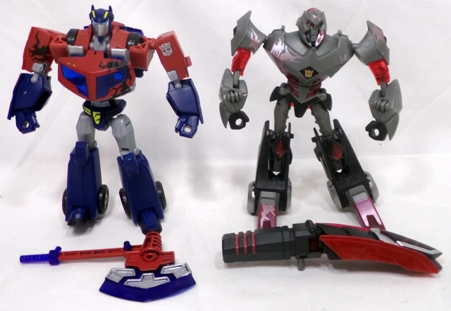 HASBRO TRANSFORMERS ANIMATED Figura De Acción Megatron Optimus Prime ...
