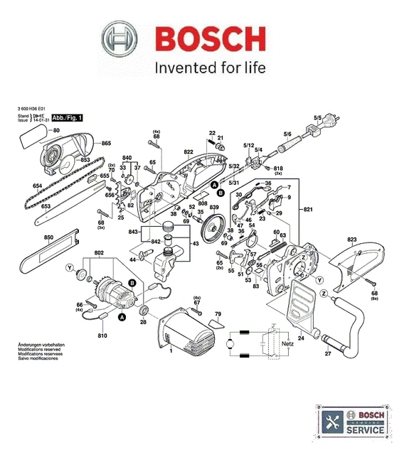BOSCH GENUINE SPARE Parts (To Fit: Bosch AKE 35-19S Chainsaw) £199.95 ...