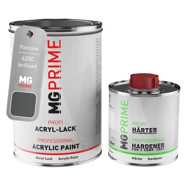 PANTONE 425C GREY brillant peinture acrylique 1,5L durcisseur y.c. EUR ...