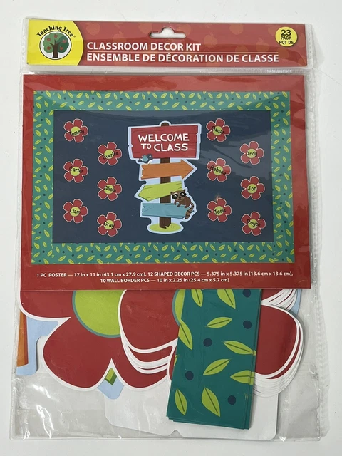 TEACHING TREE CLASSROOM Decor Kit First Day Welcome To Class Kit £14.05 ...