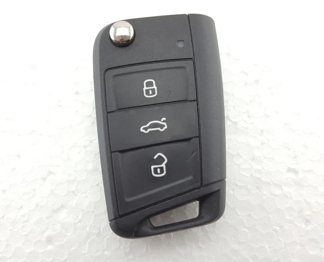 SEAT IBIZA / LEON 3 Button Remote Flip Key Fob - 6F0 959 752 M (Tested ...