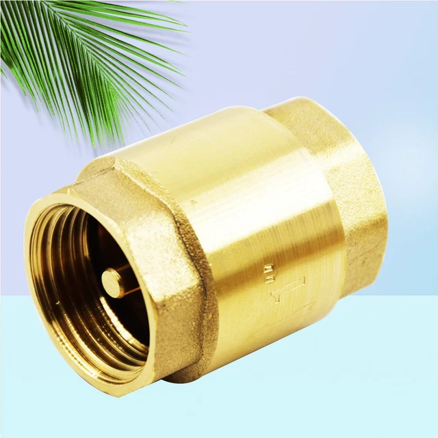 ALL COPPER CHECK Valve Backflow Preventer Brass Fittings Anti for Fuel ...