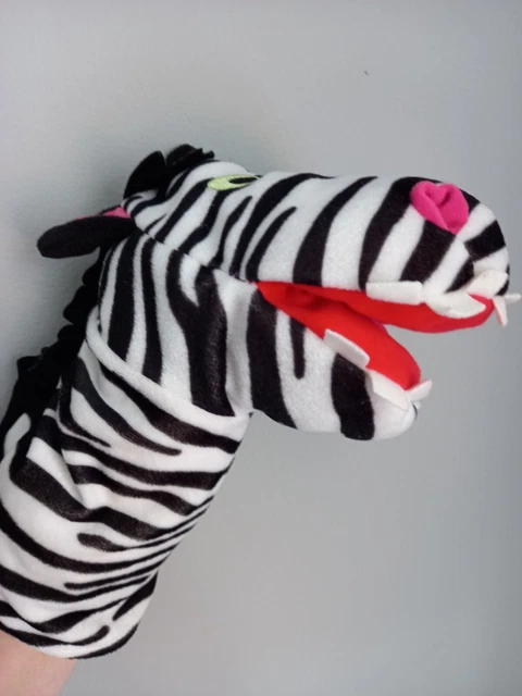 IKEA KLAPPAR VILD Zebra Hand Puppet Wild Safari Animal Plush Soft Toy £11.99 - PicClick UK