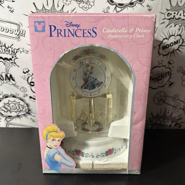 DISNEY CINDERELLA DOME Clock spinning crystal pendulum £21.13 - PicClick UK