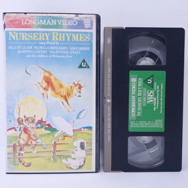 NURSERY RHYMES - Longman Video (1982) - Vhs (Uk) Video - Rare £17.99 ...