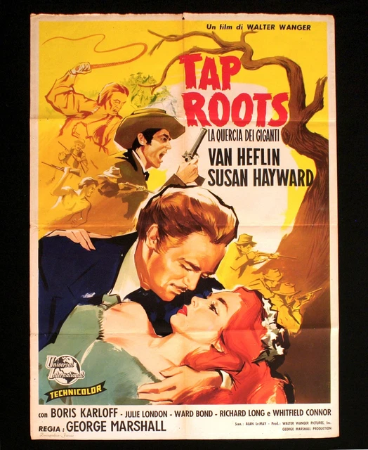 TAP ROOTS LA QUERCIA DEI GIGANTI manifesto poster Van Heflin HAyward ...