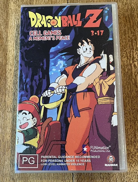 DRAGON BALL Z VHS 3.17 Cell Games A Moments Peace Video Tape Madman ...