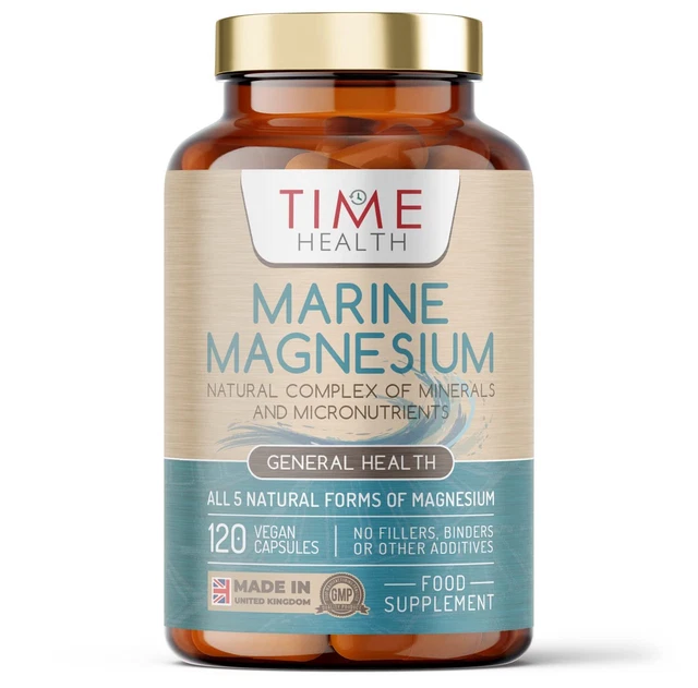 MARINE MAGNESIUM PURIFIED Sea Water & Trace Minerals EU Source 308mg of ...