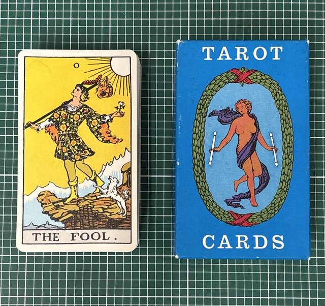 RARE VINTAGE RIDER Waite Smith Tarot Deck RWS Blue Box Rider & Company ...