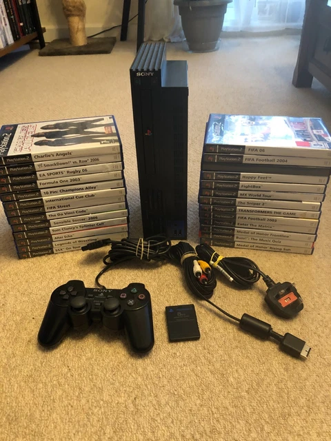 ORIGINAL PHAT FAT Sony Playstation 2 Ps2 Console & 26 Great Games ...