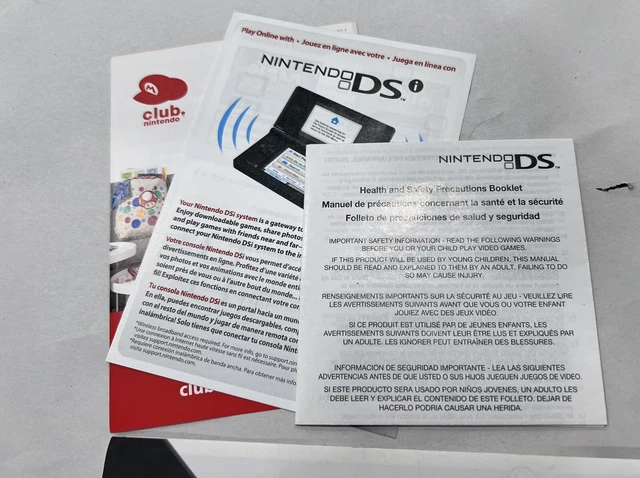 NINTENDO DSI SYSTEM Red Handheld Console Box ONLY (dirty Box) Includes ...