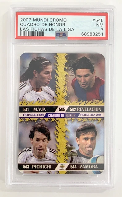 2007 MUNDI CROMO Las Fichas De La Liga Lionel Messi #545 PSA 7 RARE EUR 77,67 - PicClick FR